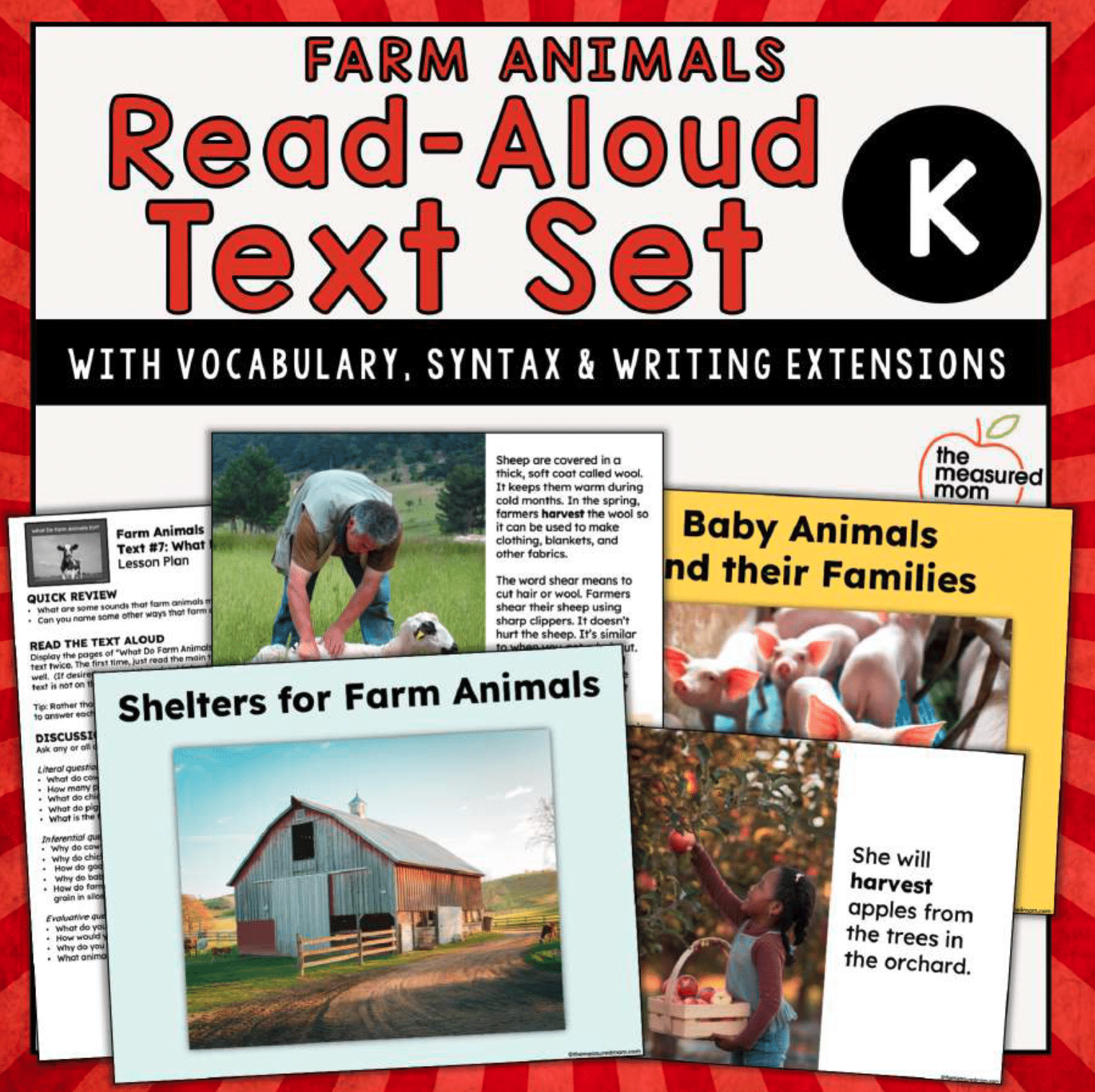 Farm Animals: Read-Aloud Text Set for Kindergarten - Reach All Readers