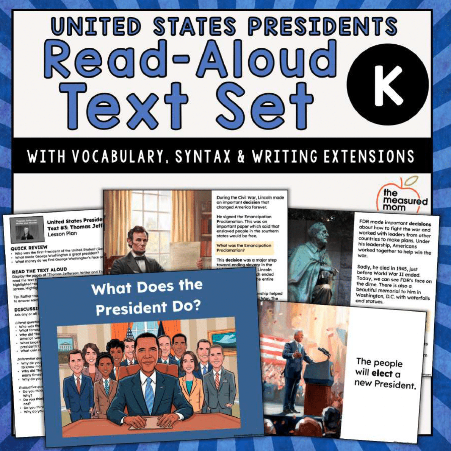 United States Presidents: Read-Aloud Text Set for Kindergarten - Reach ...
