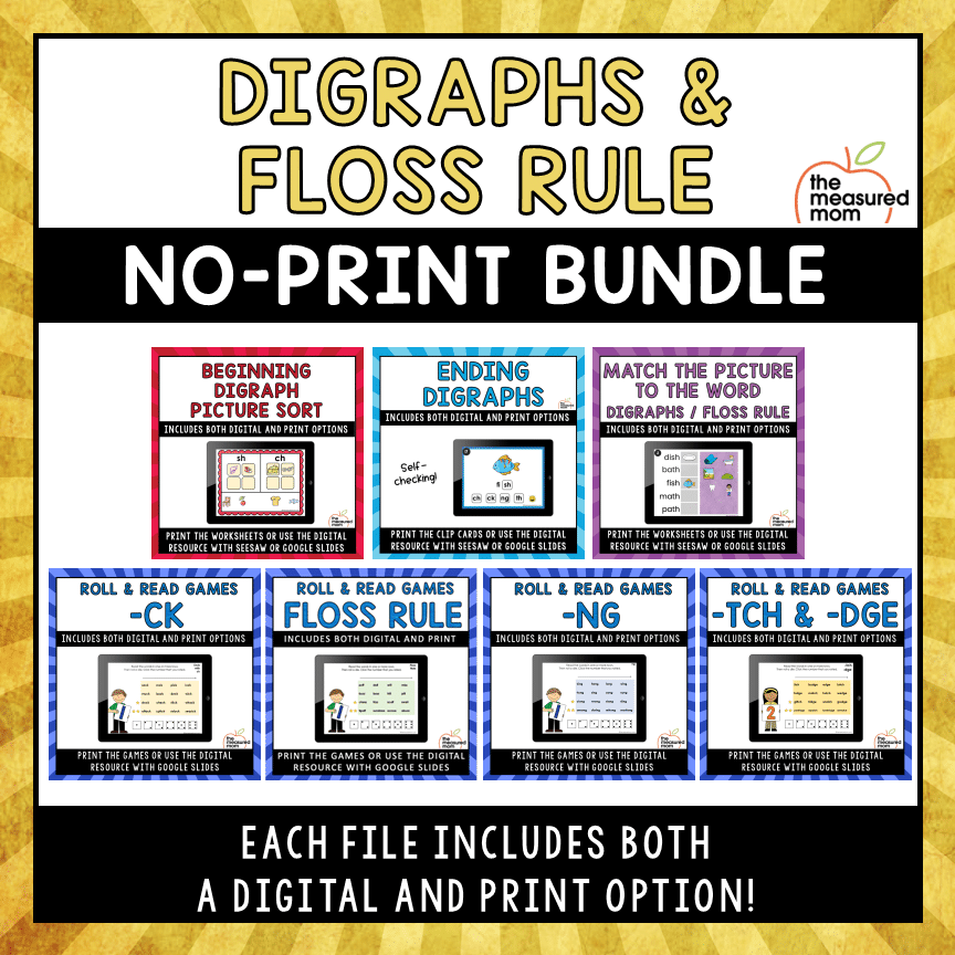 Digraphs & Floss Rule No-Print Bundle - Reach All Readers