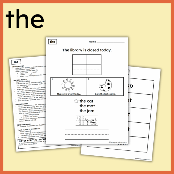 Free high frequency word lesson: THE - Reach All Readers