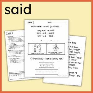 FREE sight word lessons with decodable text - Reach All Readers