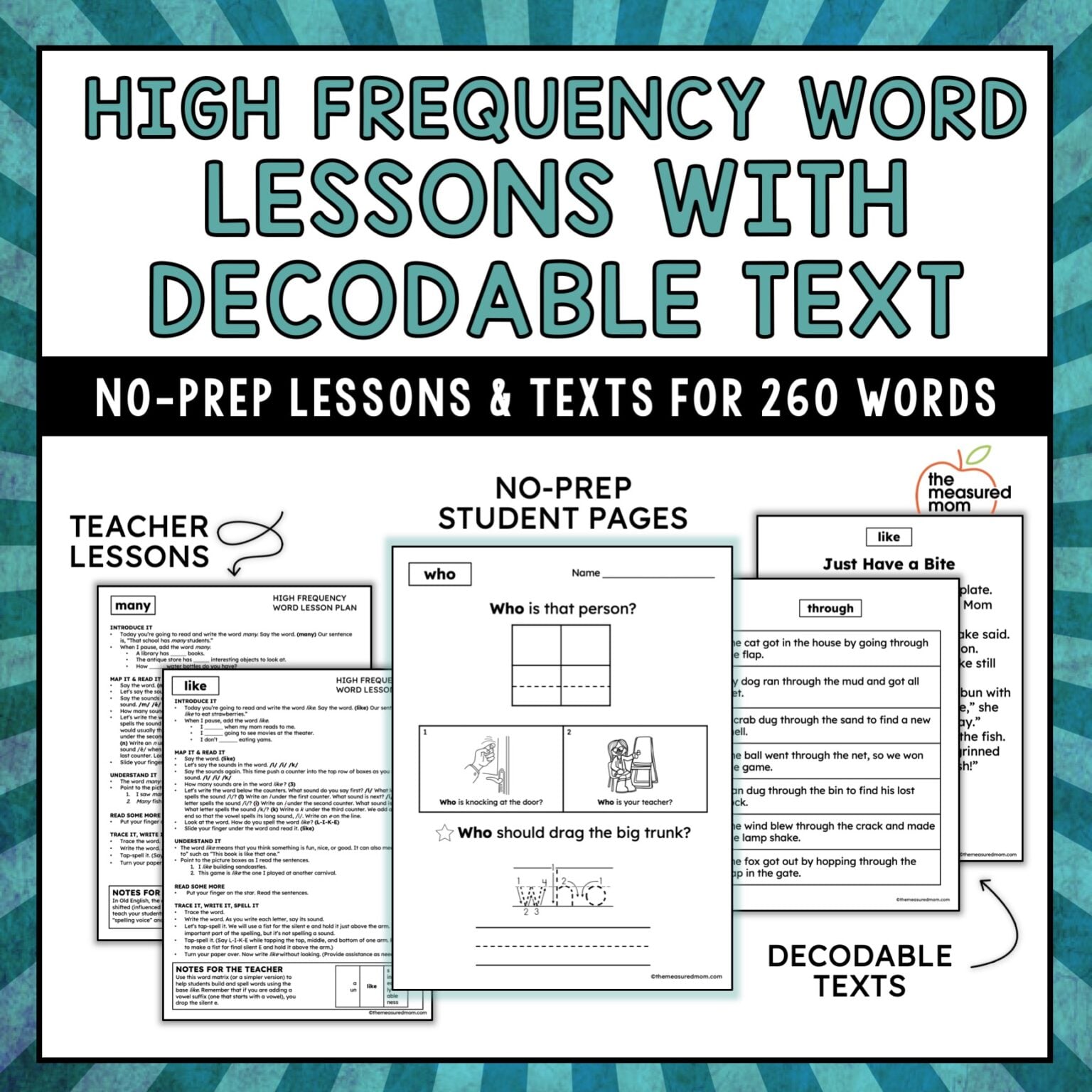 High Frequency Word Lessons with Decodable Texts - Reach All Readers