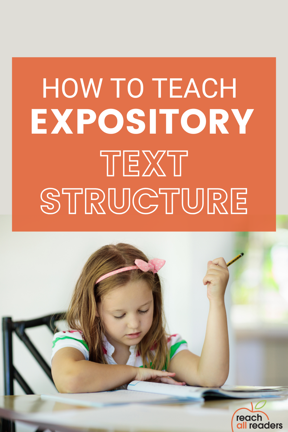 Teaching expository text structure - Reach All Readers