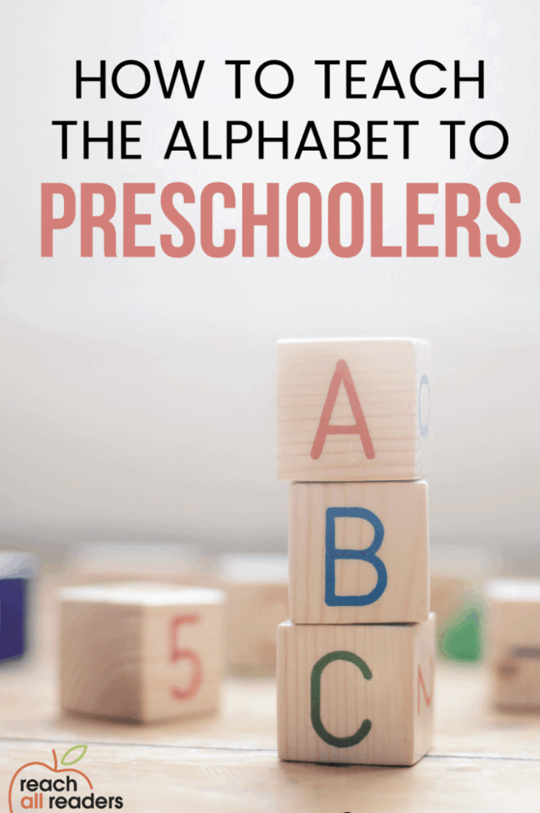 How to teach the alphabet to preschoolers - Reach All Readers