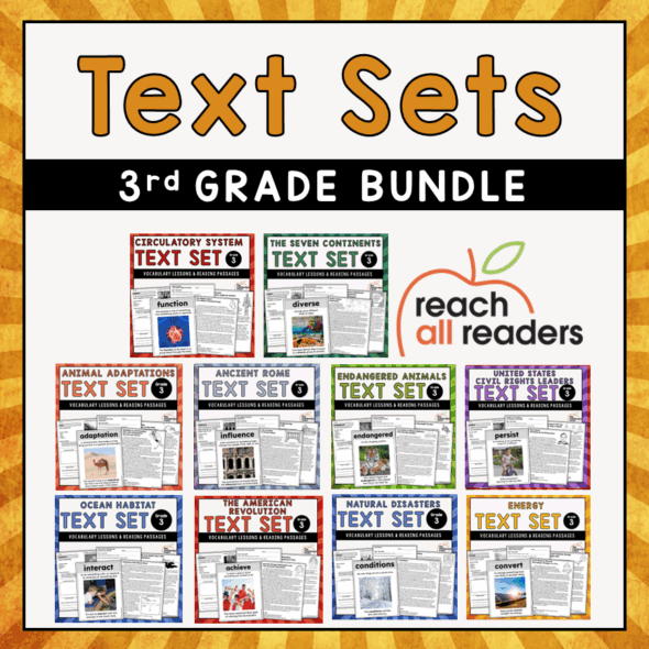 Flash Sale - Third Grade Text Set Bundle - Reach All Readers