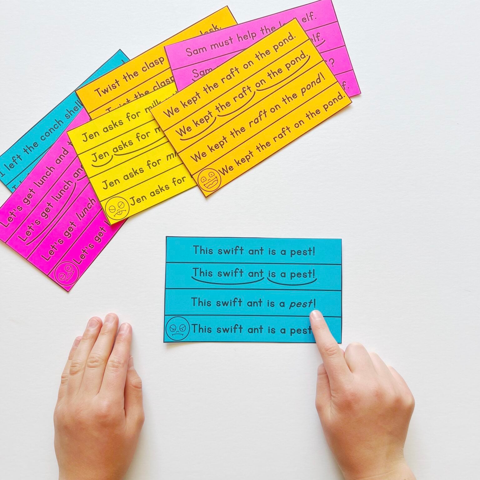 Fluency Practice Cards - Reach All Readers